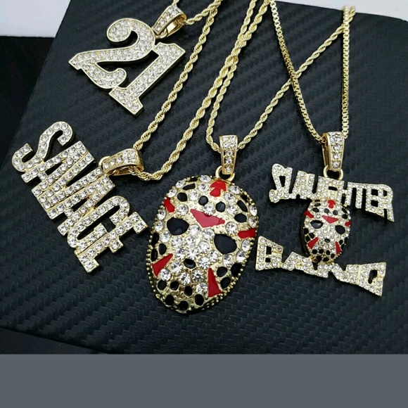 Accessories | Iced Out Bling 21 Slaughter Gang Savage Pendan | Poshmark